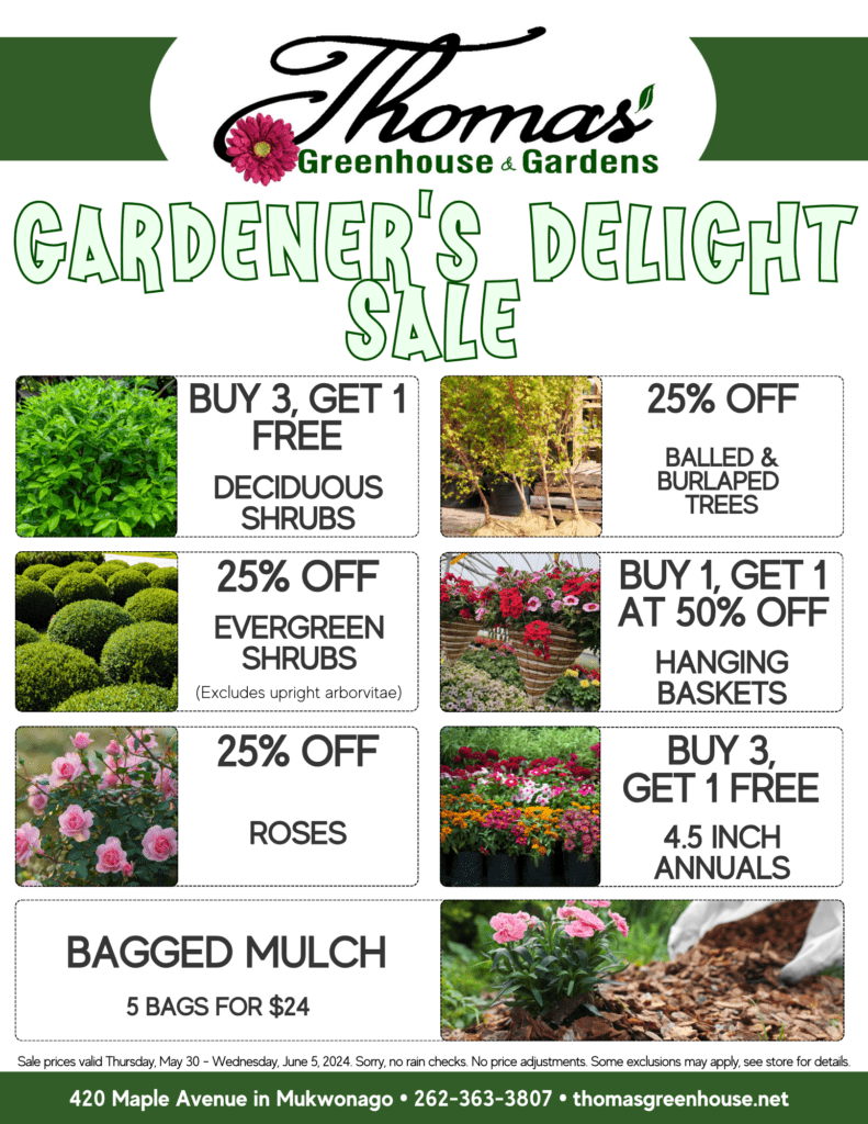 Gardener’s Delight Sale • Thomas Greenhouse & Gardens